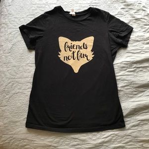 Tops | Juniperfox Friends Not Fur Tshirt | Poshmark